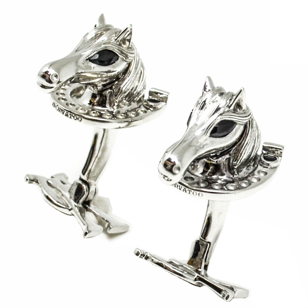 Monvatoo London - Silver Horse Cufflinks For Men